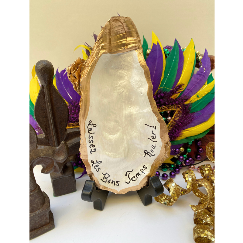 Oyster Shell Art | Message | Let the Good Times Roll - Classic Legacy