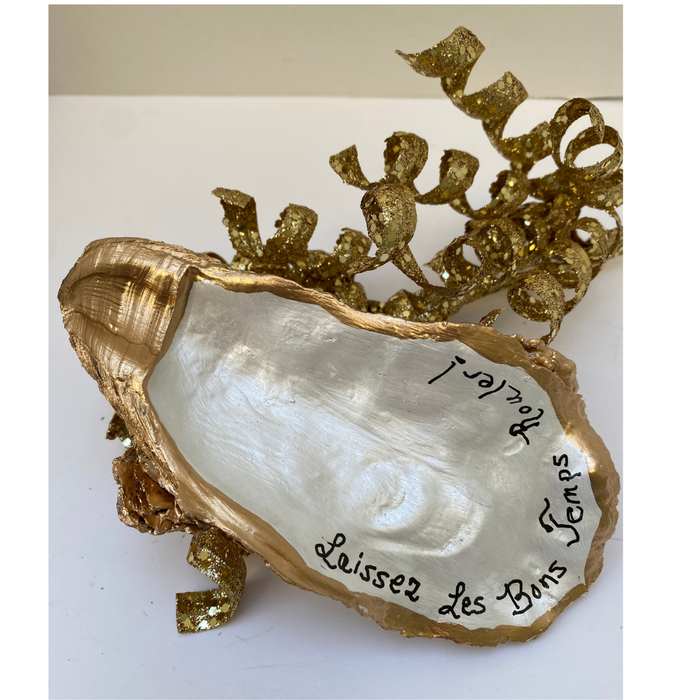 Oyster Shell Art | Message | Let the Good Times Roll - Classic Legacy