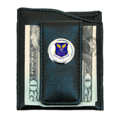 Personalized Money Clip | Black Faux Leather - Classic Legacy