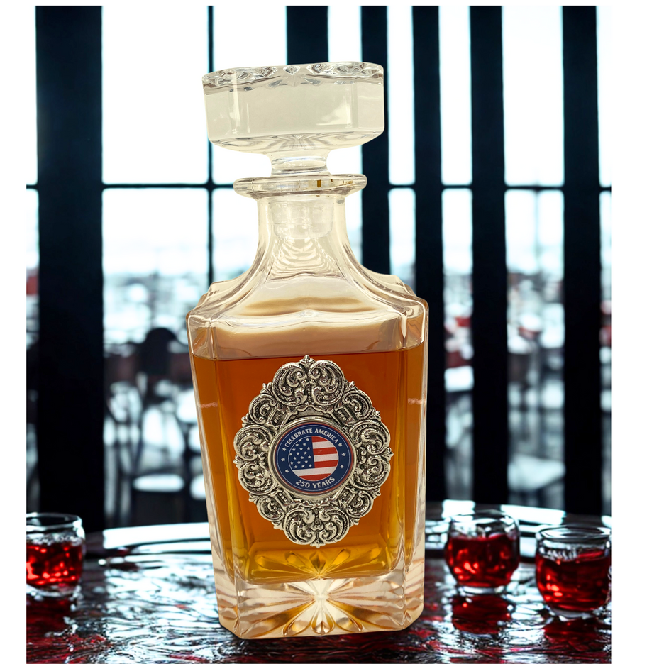 Decanter Celebrate America 250 Years Medallion | 250th Anniversary USA