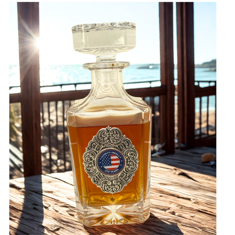 Decanter Celebrate America 250 Years Medallion | 250th Anniversary USA