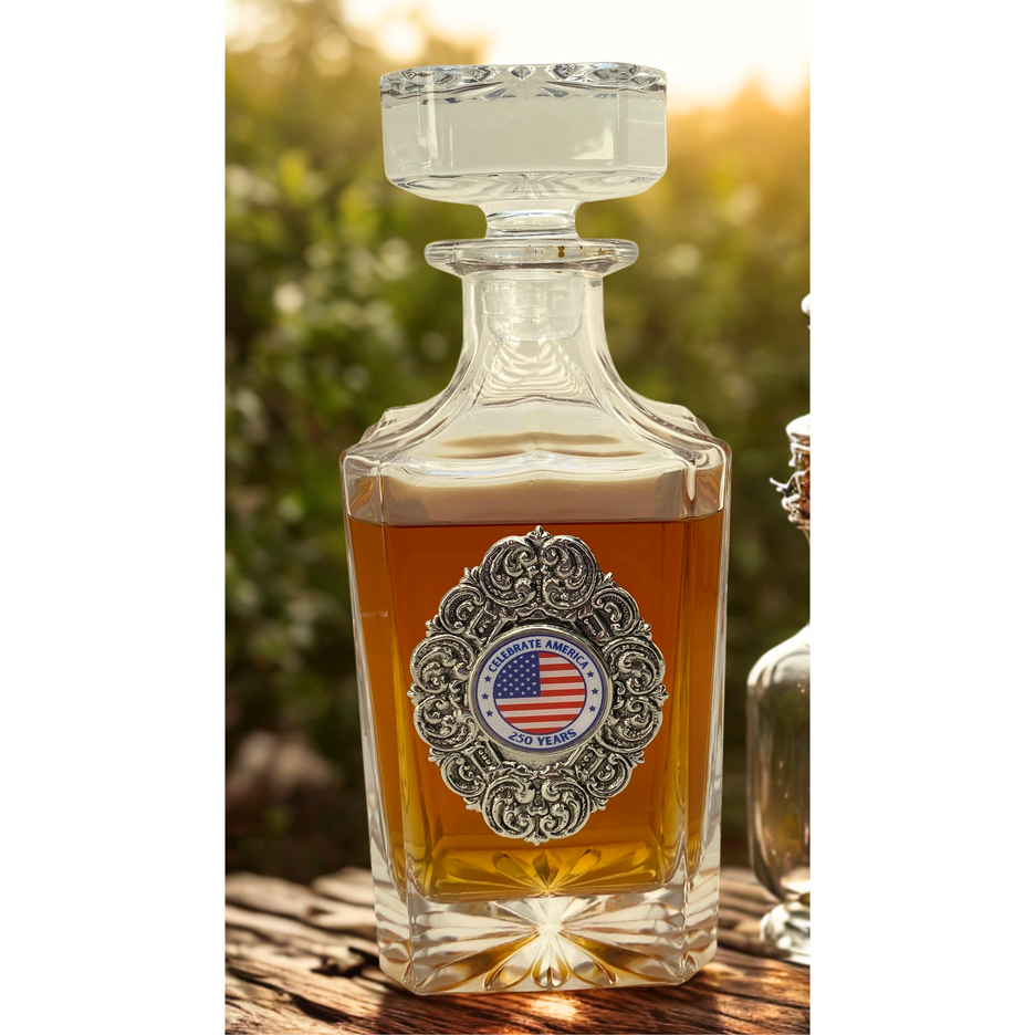 Decanter Celebrate America 250 Years Medallion | 250th Anniversary USA
