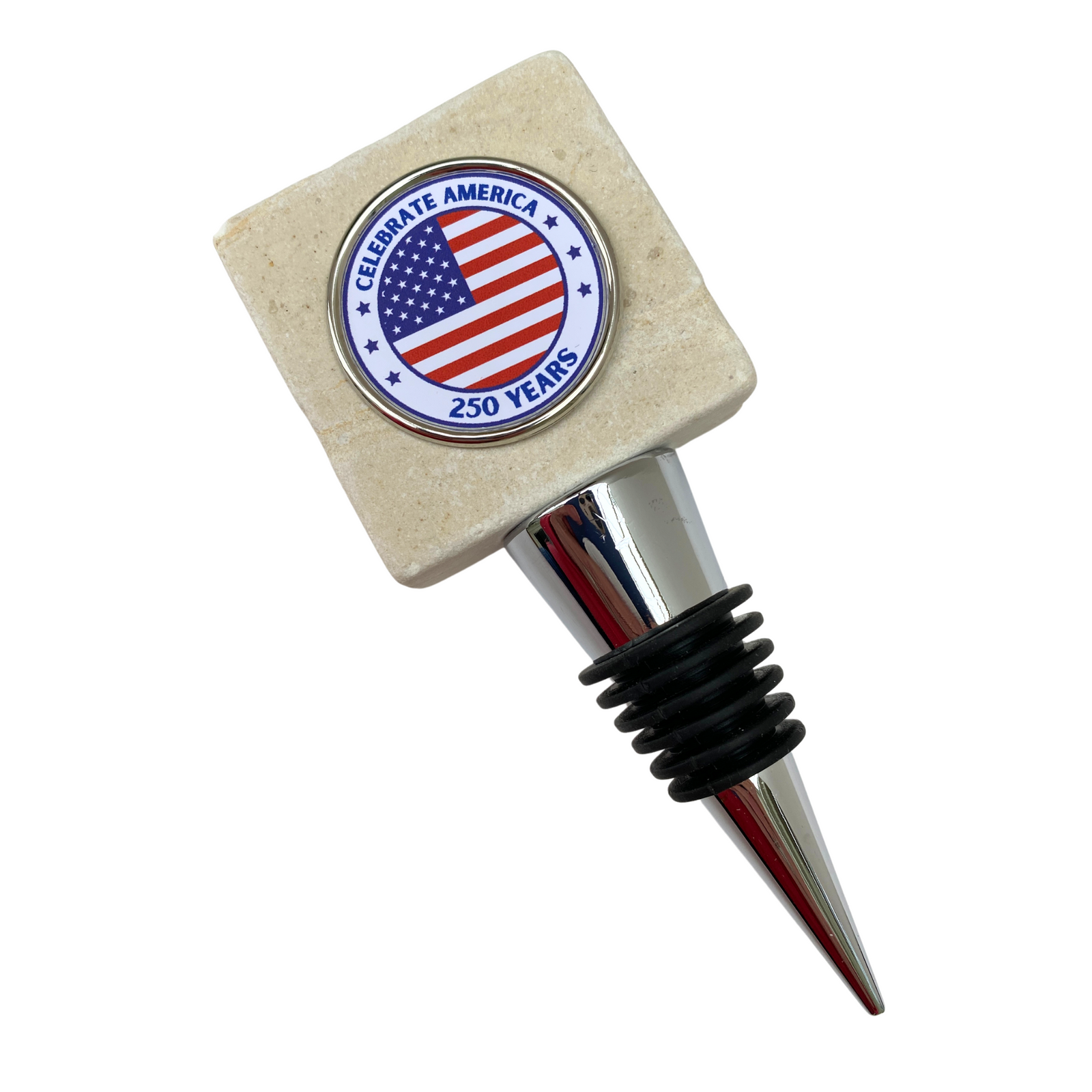 250th Anniversary of America Marble Bottle Stopper | Gift to Celebrate