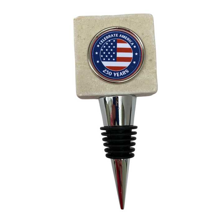 250th Anniversary of America Marble Bottle Stopper | Gift to Celebrate