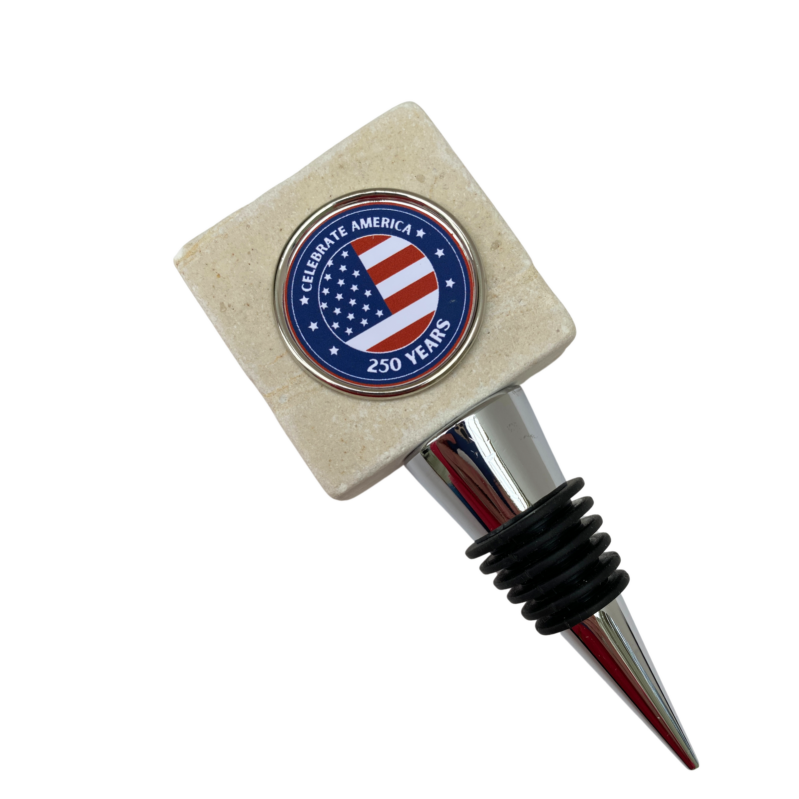 250th Anniversary of America Marble Bottle Stopper | Gift to Celebrate