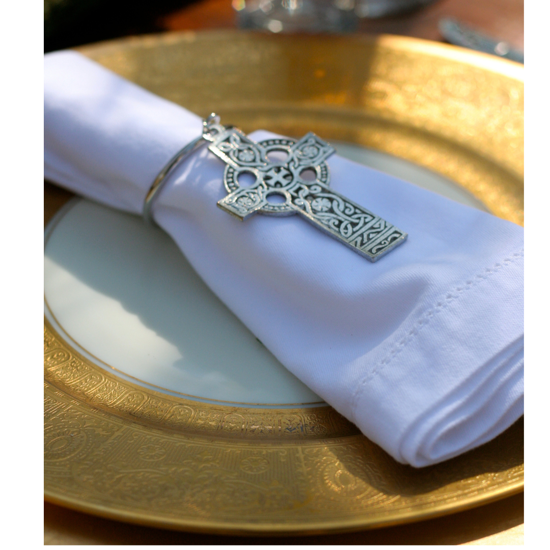 Celtic Cross Napkin Rings | Set of 4 Easter Napkin Rings – Classic Legacy