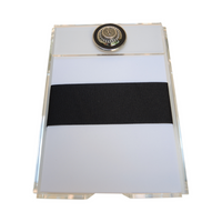 Notepad with Silver Initial Medallion, Monogram gift, Handcrafted