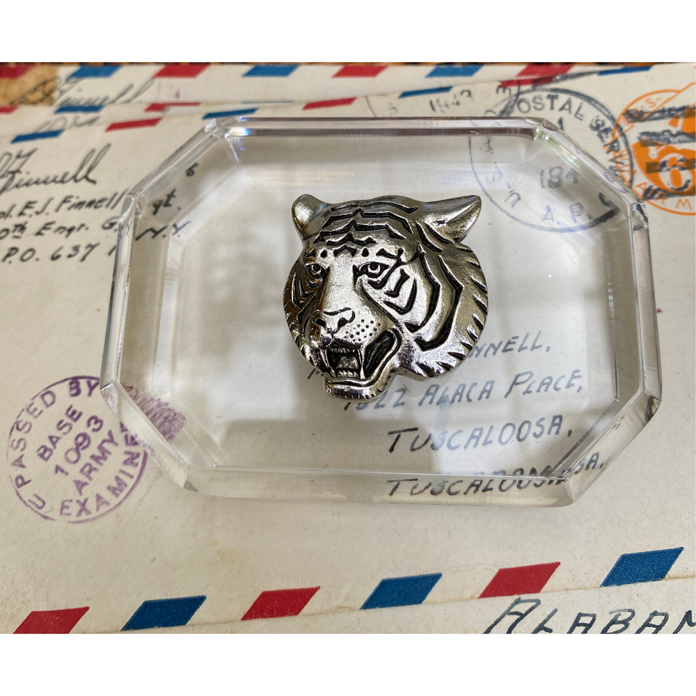Tiger Paperweight | Gift for Tiger Football Fan | Desktop Accessory ...