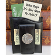 Money Clip, Hunter Theme, Black Faux Leather - Classic Legacy