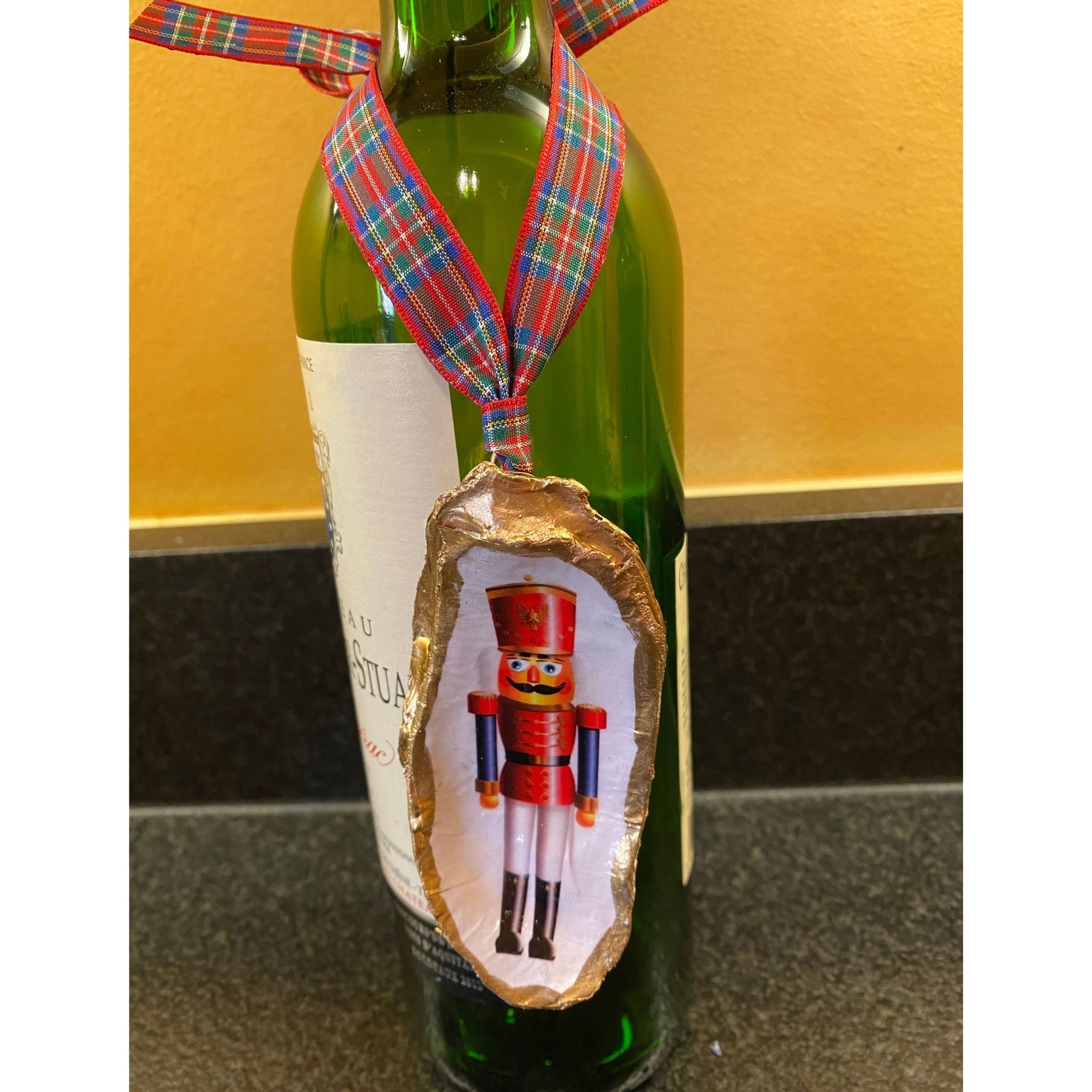 Nutcracker Christmas Ornament, Oyster Shell Art – Classic Legacy