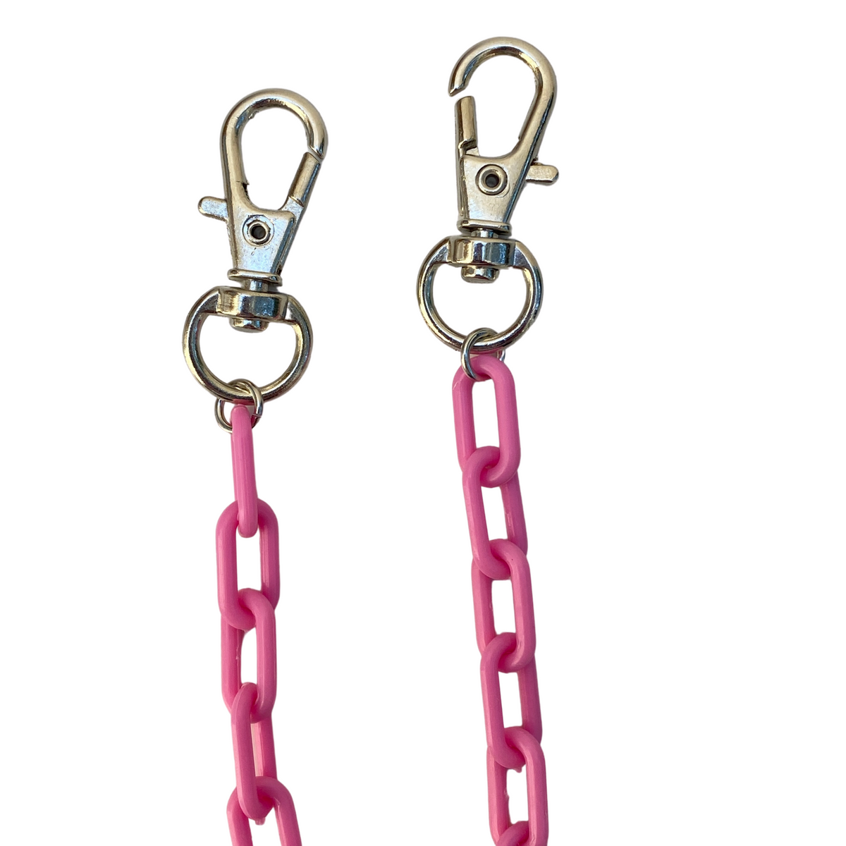 Necklace Chain, Pink, Acrylic, Lobster Claw Connectors - Classic Legacy